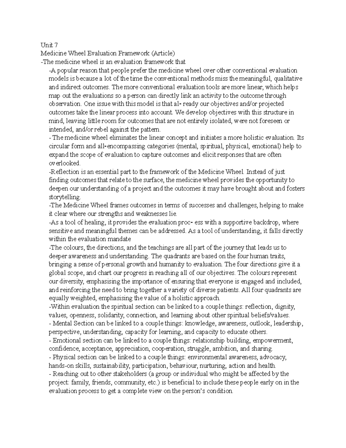 Unit - 7-12 - Summary Leadership and Influencing Change - Unit 7 ...
