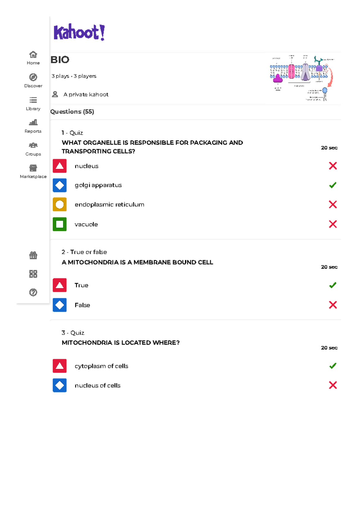 BIO - Details - Kahoot - BIO 3 plays • 3 players A private kahoot ...