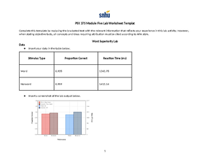 PSY 215 Module Two Milestone Template 2 - PSY 215 Module Two Milestone ...