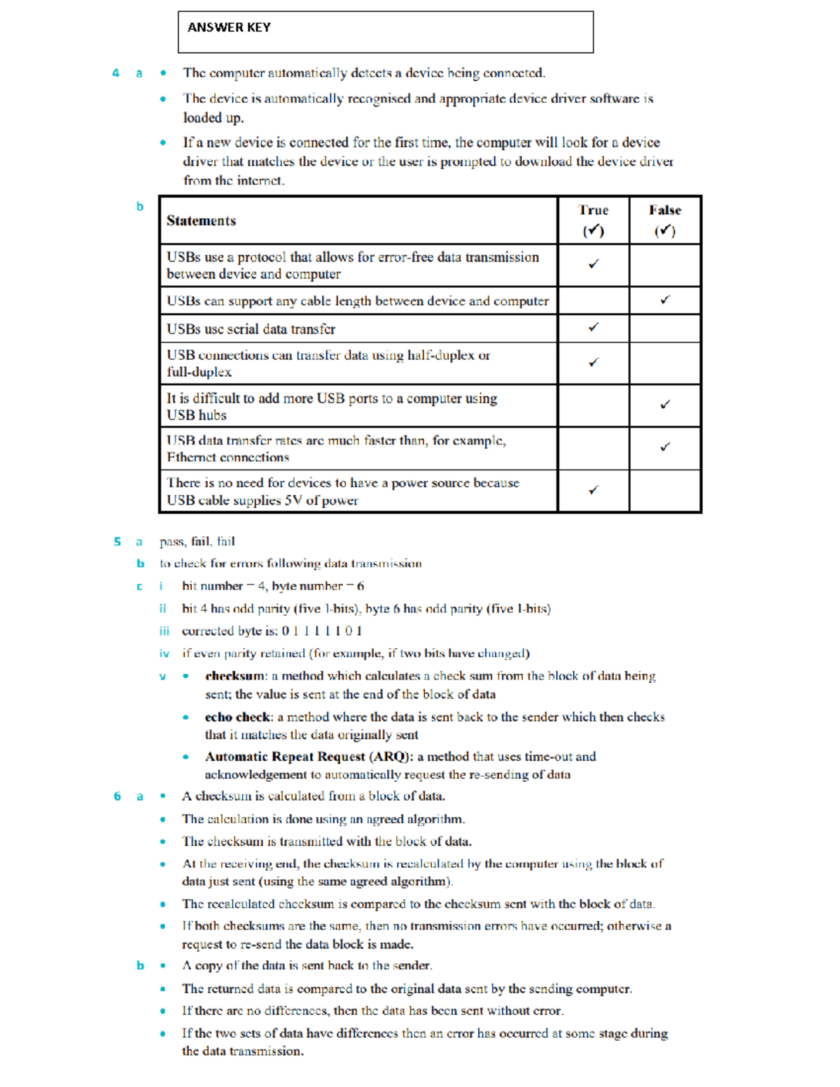 Grade 10 Answerkey - ICSE 9th grade - ANSWER KEY ANSWERS—-CH:5 ...
