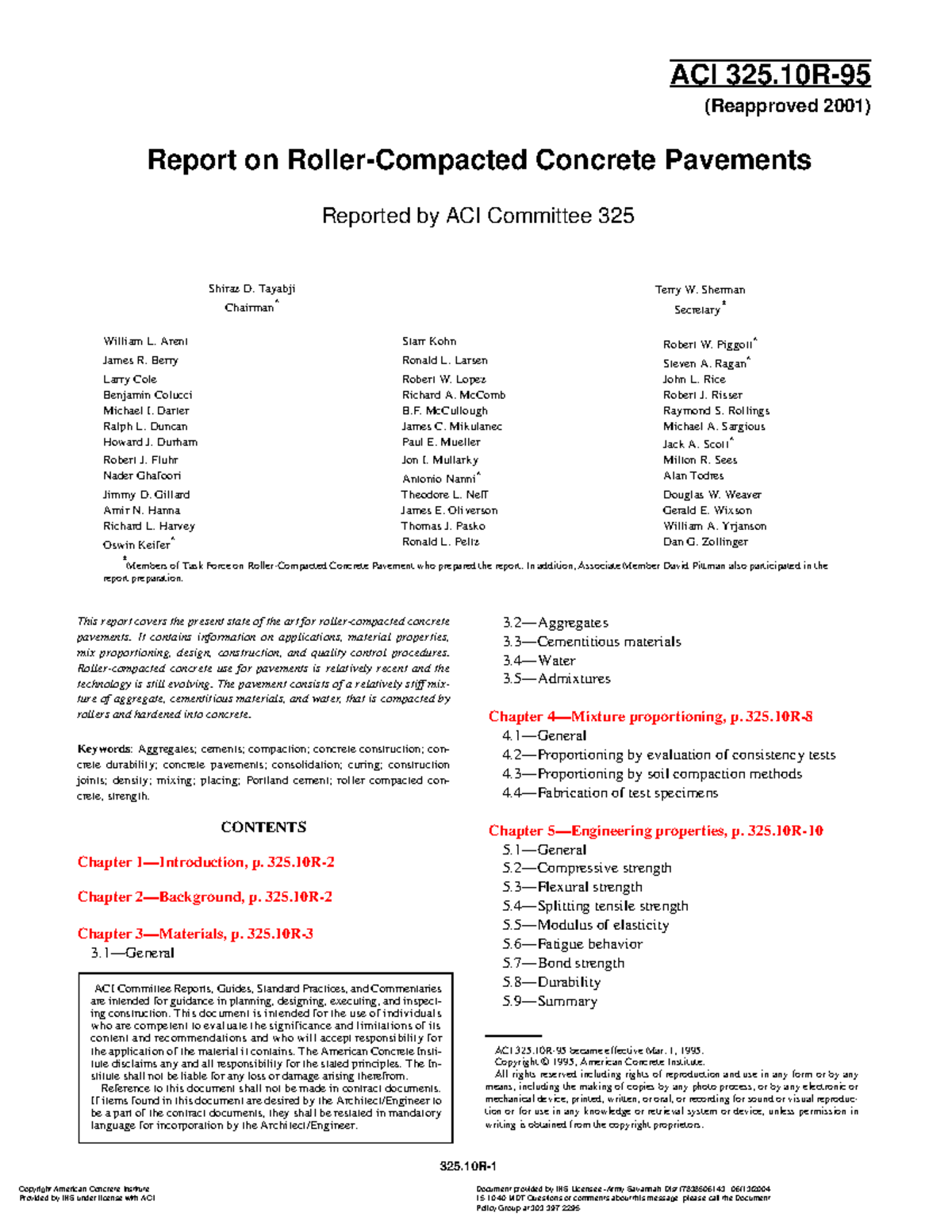 ACI 325 10R - 325- This report covers the present state of the art for ...