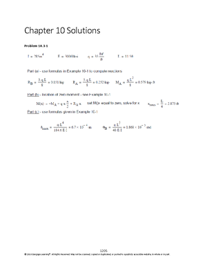 Ch04 - solution - Mechanics of materials - 475 Chapter 4 Solutions Problem 4- - Studocu