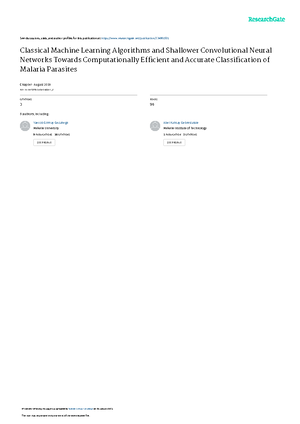 9 - wow document - Malaria Detection and Classification Using Machine Learning Algorithms Yaecob ...