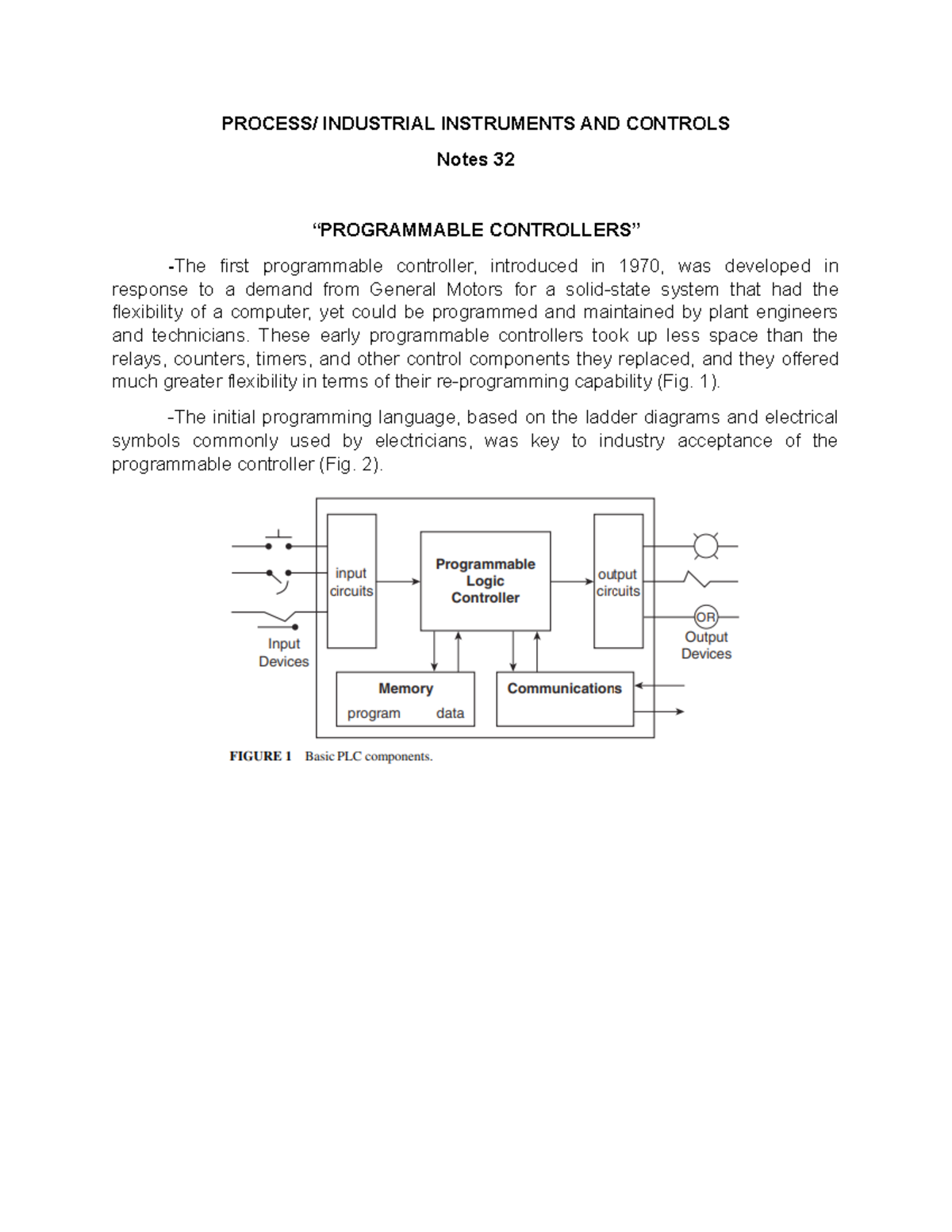 Process Industrial Instruments AND Controls(Notes 32) - PROCESS ...