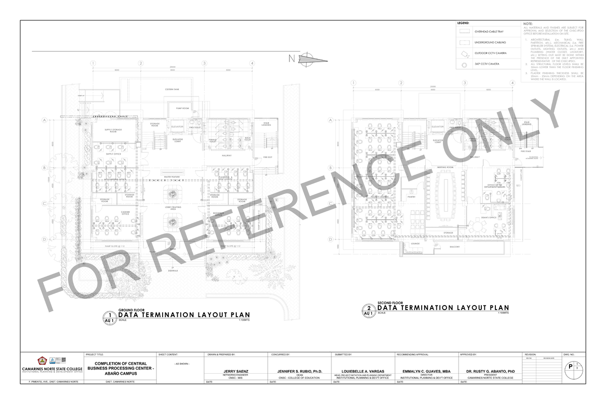 CBPC Abaño DATA - Plans plans plans - LEGEND: NOTE: ALL MATERIALS AND ...