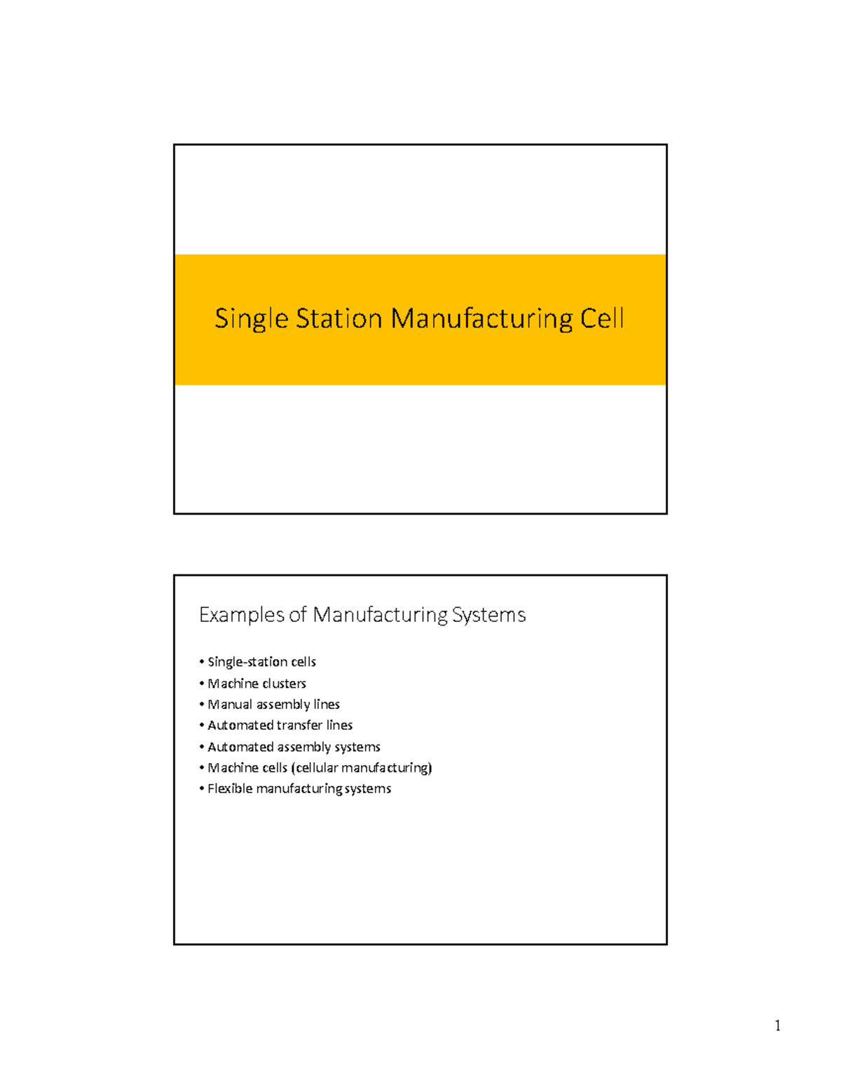 5 Single station Manufacturing Cell - Single Station Manufacturing Cell ...