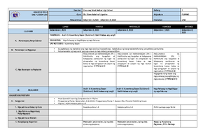 Bloom - Sample - Bloom’s Taxonomy (Objectives) Formulate an example of ...