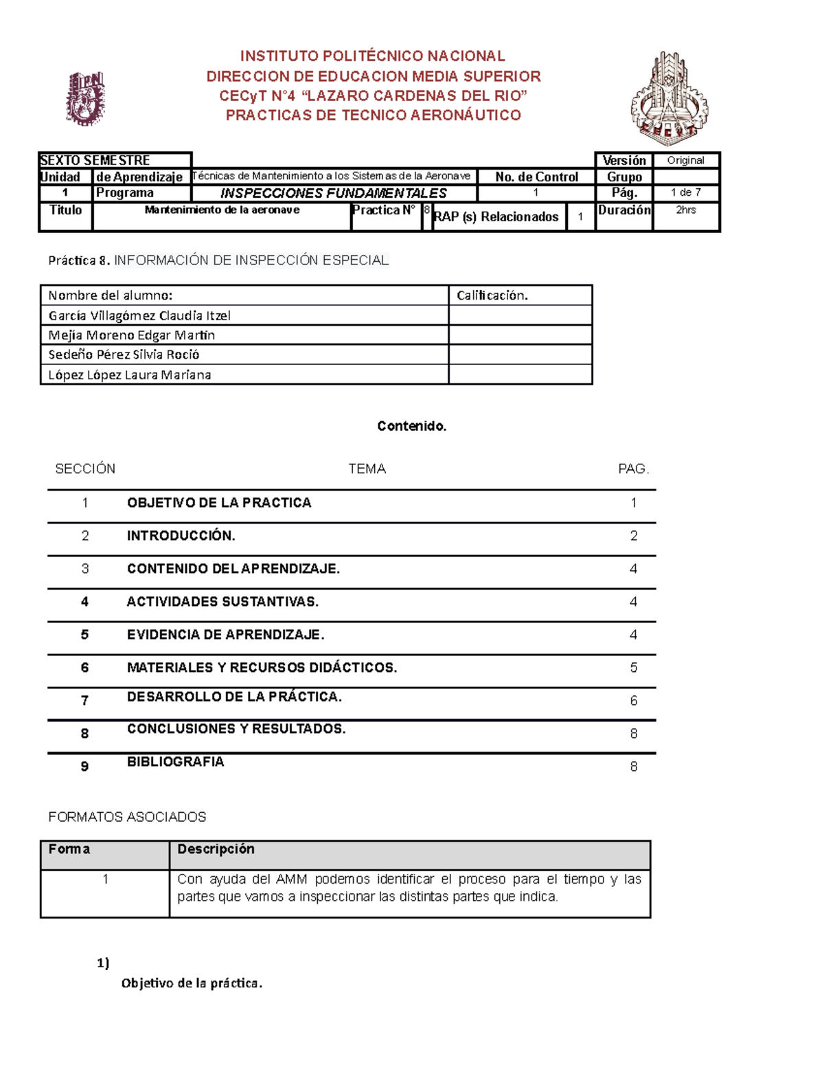 Práctica 8 overhaul - Practica voca 4 - DIRECCION DE EDUCACION MEDIA ...