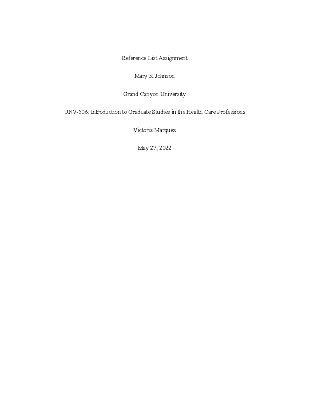 Reference List Assignment - Pain Management and the Opioid Epidemic ...