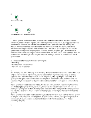 D361-Business Performance Report A-Passed - D361 - WGU - Studocu