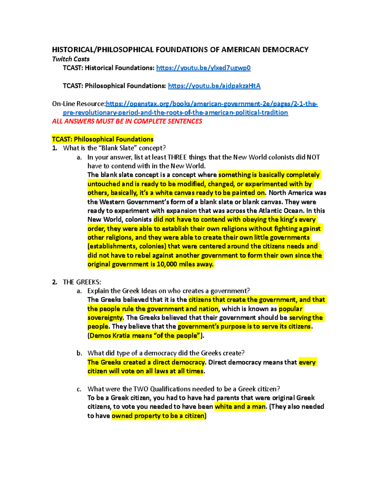 GV HIST Philo Foundations 2023 - HISTORICAL/PHILOSOPHICAL FOUNDATIONS ...