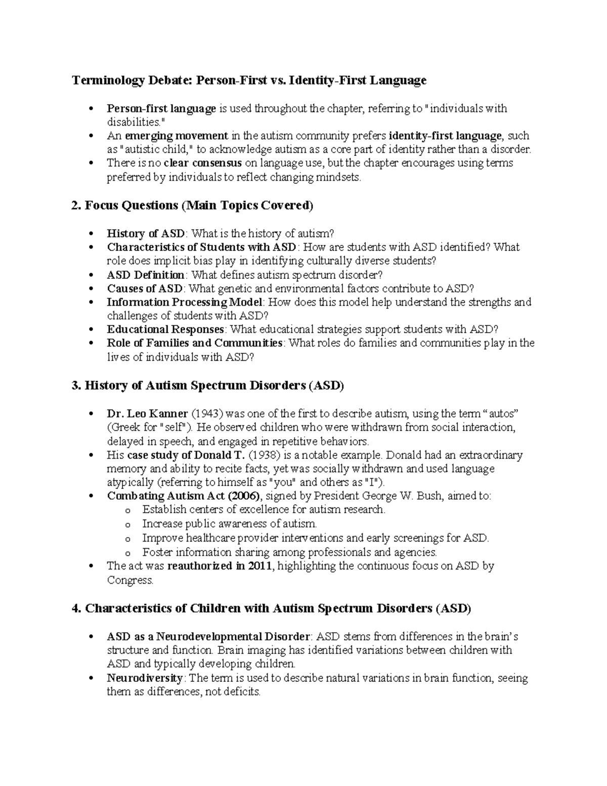2043 chapter 5 - readings - Terminology Debate: Person-First vs ...