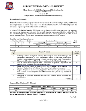 Aiml - Syllabus of AI ML - 1 11. VISVESVARAYA TECHNOLOGICAL UNIVERSITY ...