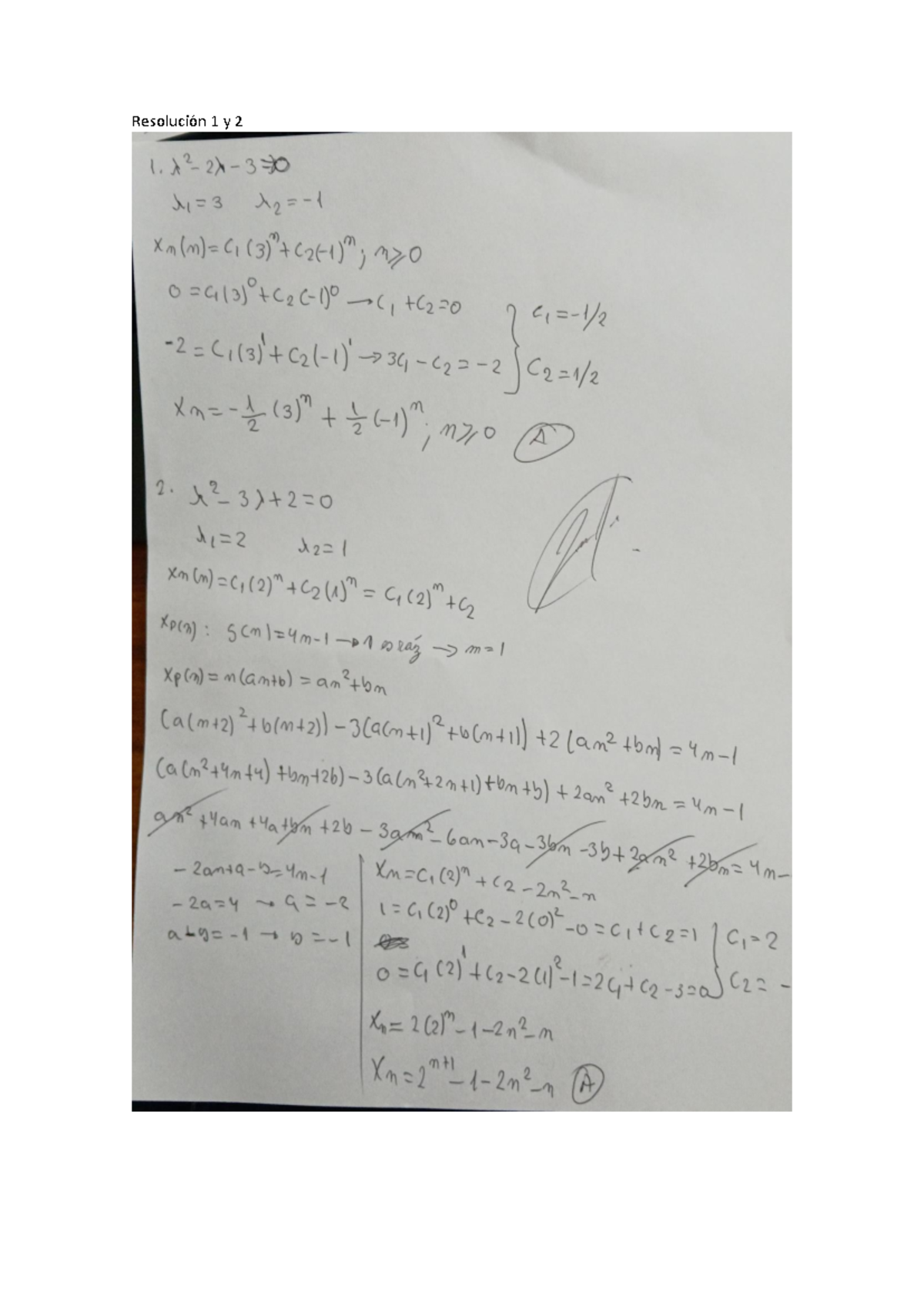 Resolución CV3 - si - Matemática Computacional - Resolución 1 y Resolución - Studocu