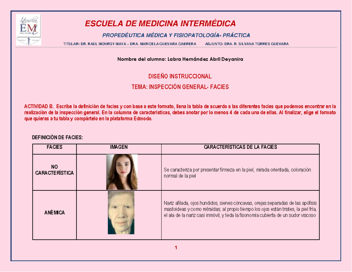 Identificando Facies - Resumen para identificar las principales fascies ...