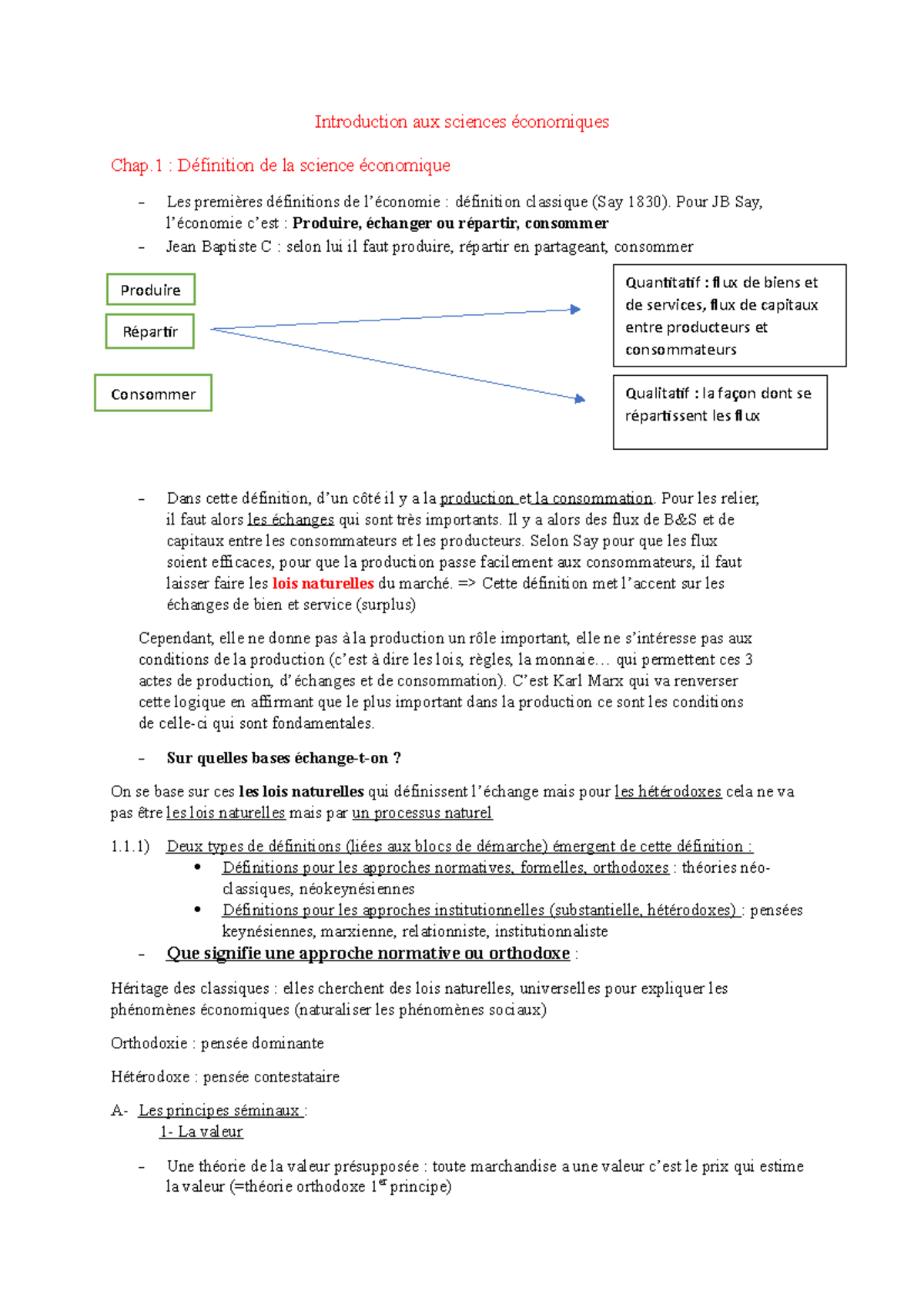 INTRODUCTION A LA SCIENCE ECO - Introduction aux sciences économiques ...