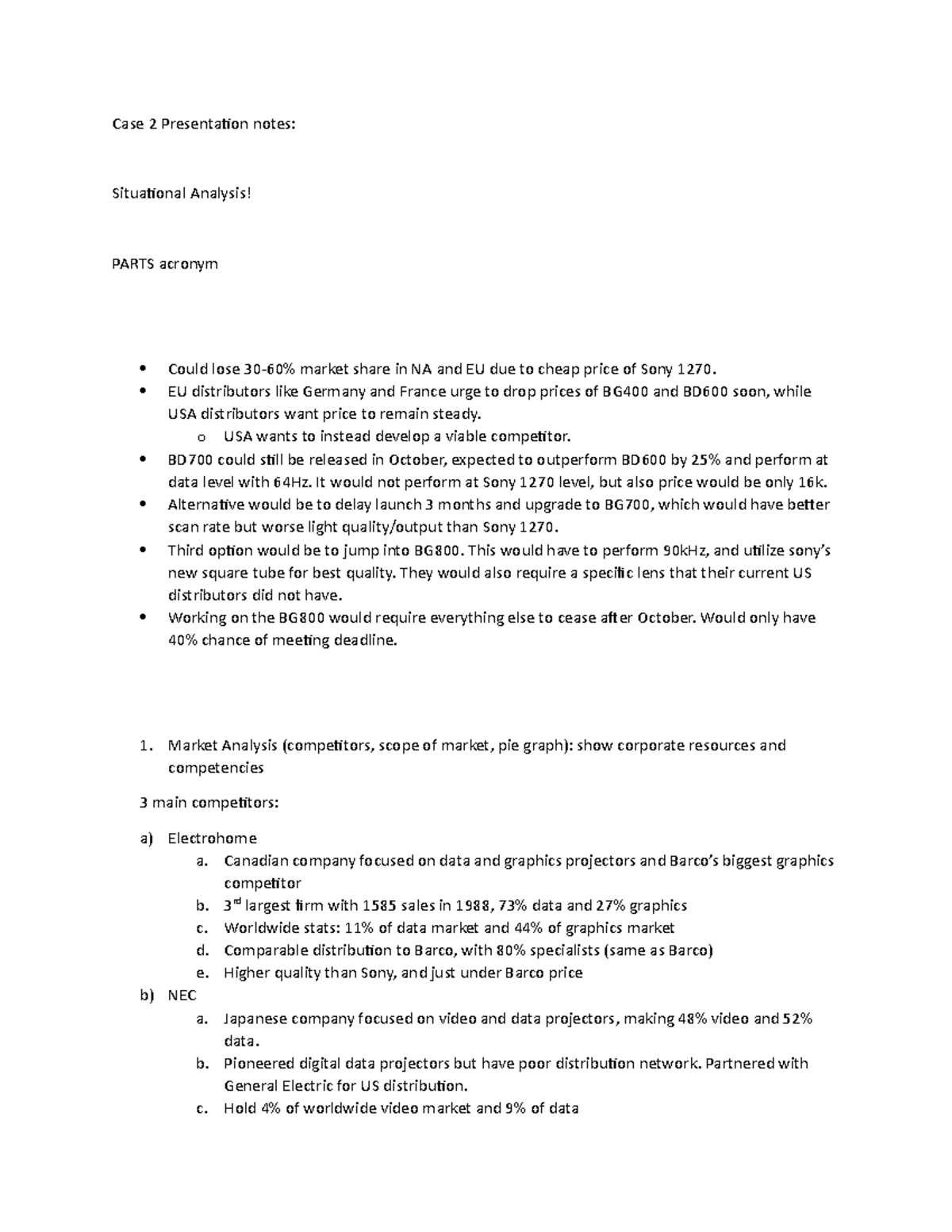 Case 2 Presentation notes - Case 2 Presentation notes: Situational ...