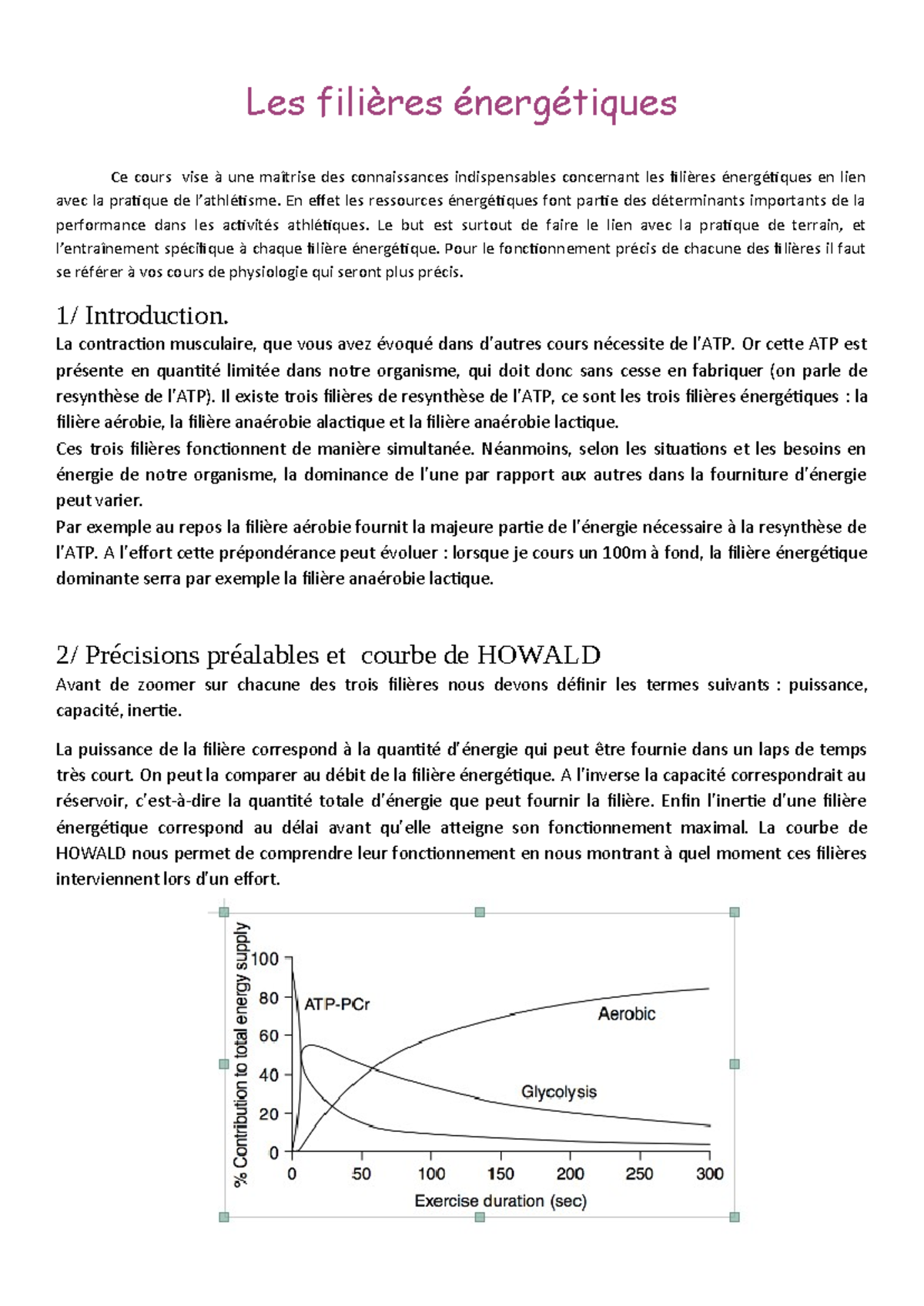 Cours Filieres Energetiques 2022 2023 - Les filières énergétiques Ce ...