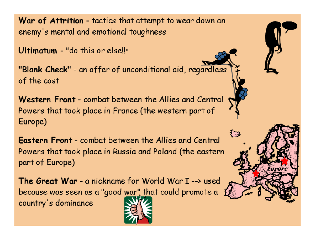 WWI Power Point - sure - Studocu