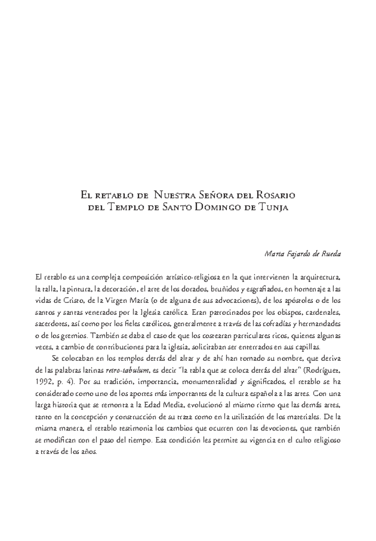 Capitulo 7retablo 2014 Julieth Rincón - El retablo de Nuestra Señora ...