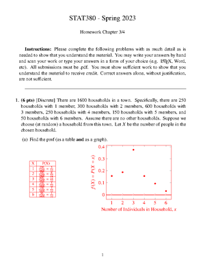 STAT380 S23 Homework Ch1 Solutions - STAT380 - Spring 2023 Homework Chapter 1 SOLUTIONS - Studocu