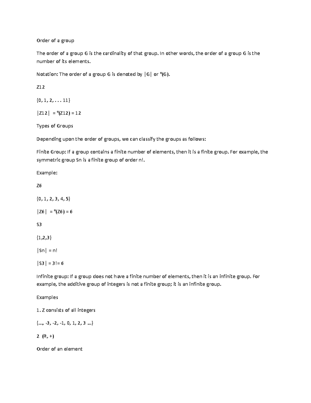 Order of a grou-WPS Office - Order of a group The order of a group G is ...