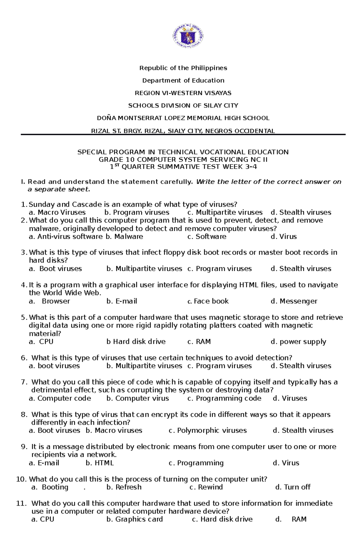 CSS-10-1st-Summative-Test-Week-3-4 for reproduction (1).docx - Republic ...