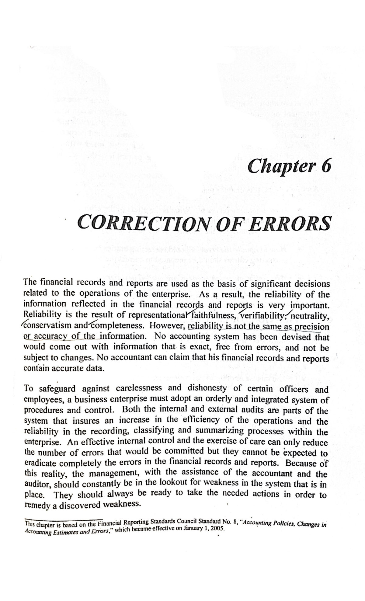 Correction of Errors - Kimwell - Financial Managment - Studocu