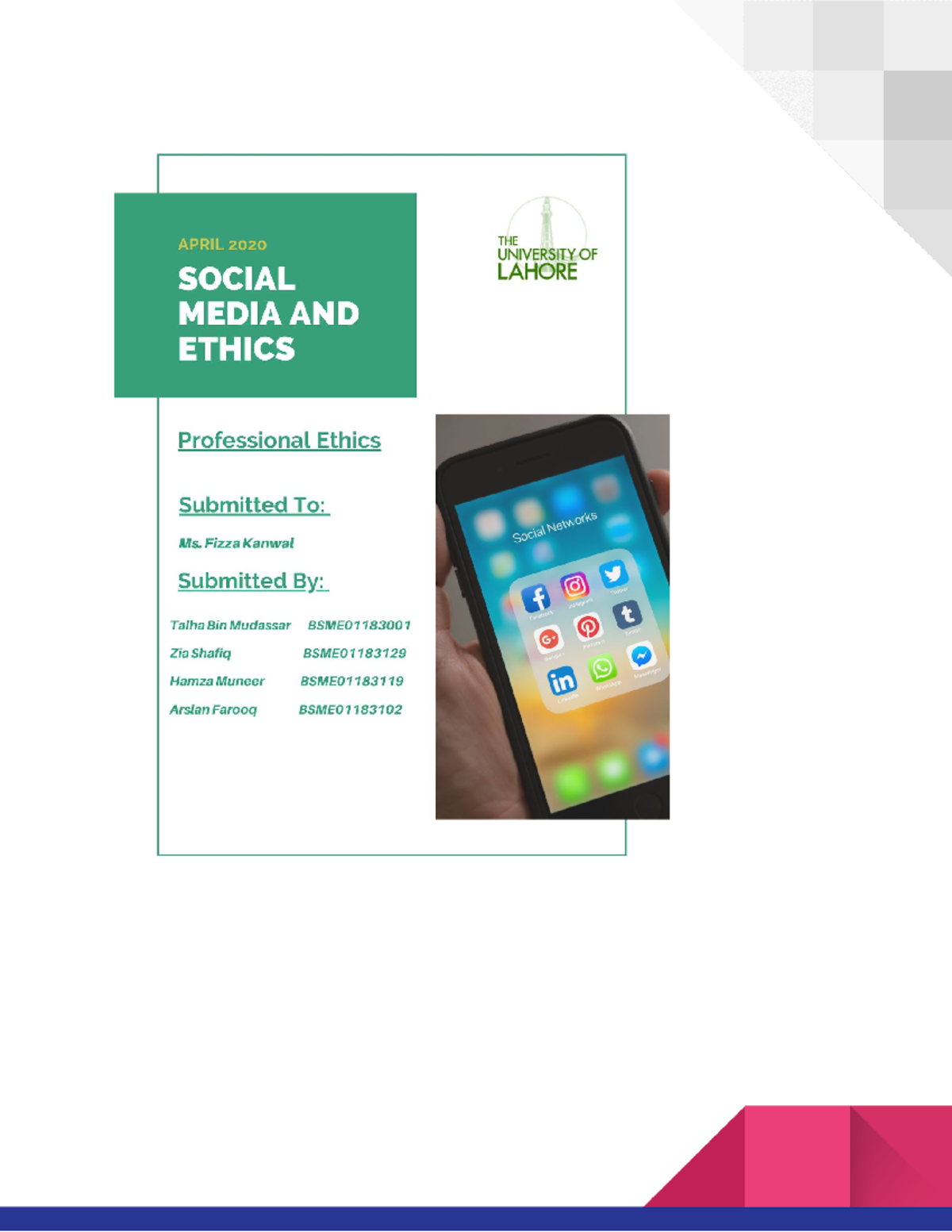 Social Media and Ethics Group 1 - Social Media and Ethics Introduction ...