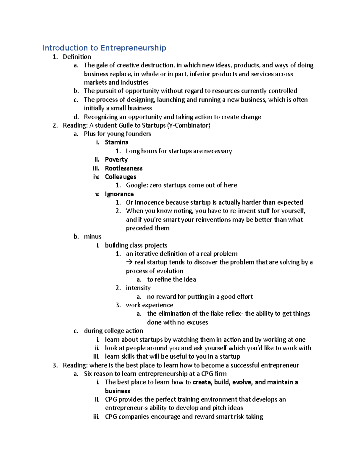 Module 1 Introduction to Entrepreneurship - Introduction to ...