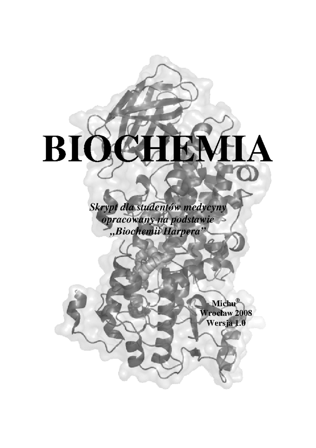 Biochemia skrypt - BIOCHEMIA Skrypt dla studentów medycyny opracowany ...