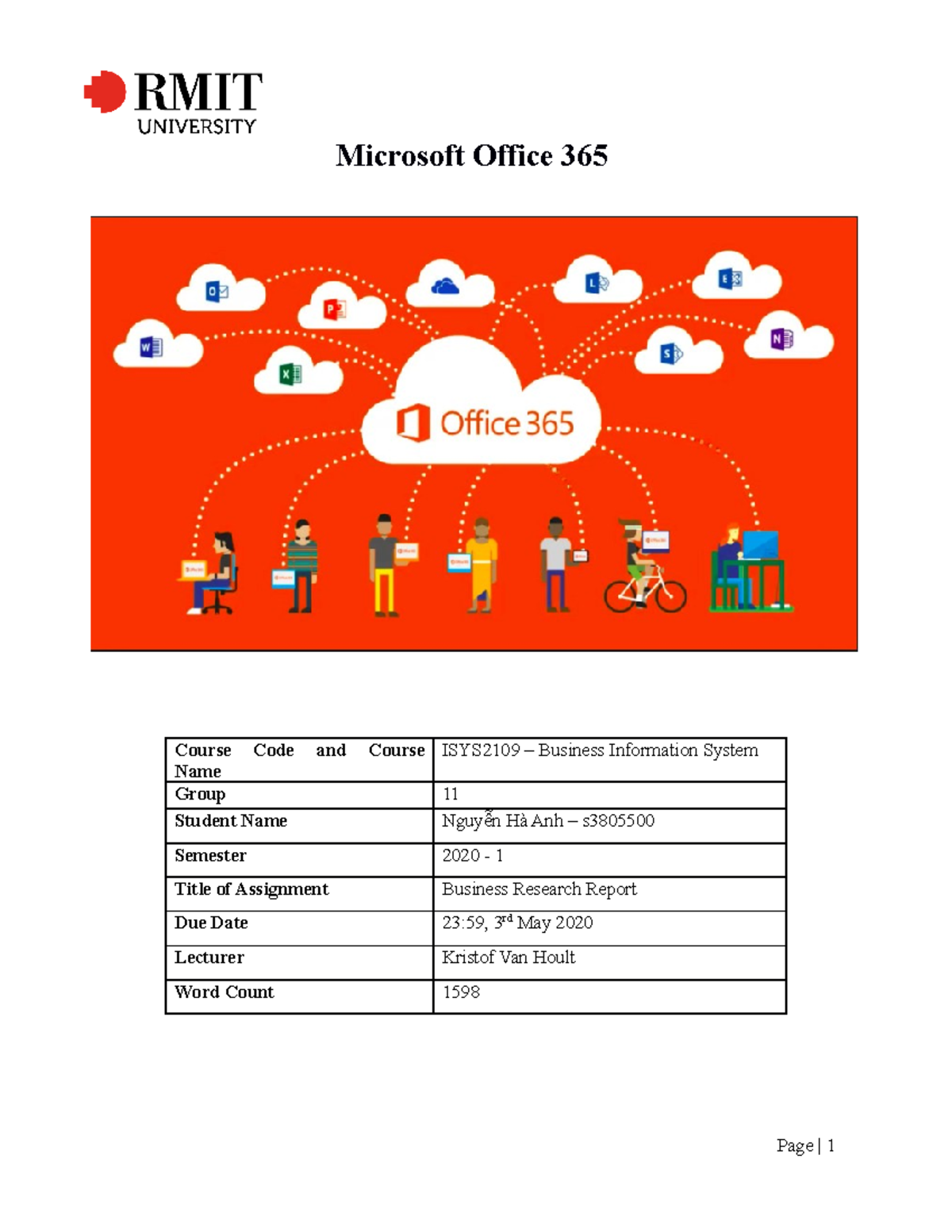 Microsoft Office 365 - Assignment 2-1 - Microsoft Office 365 Course ...