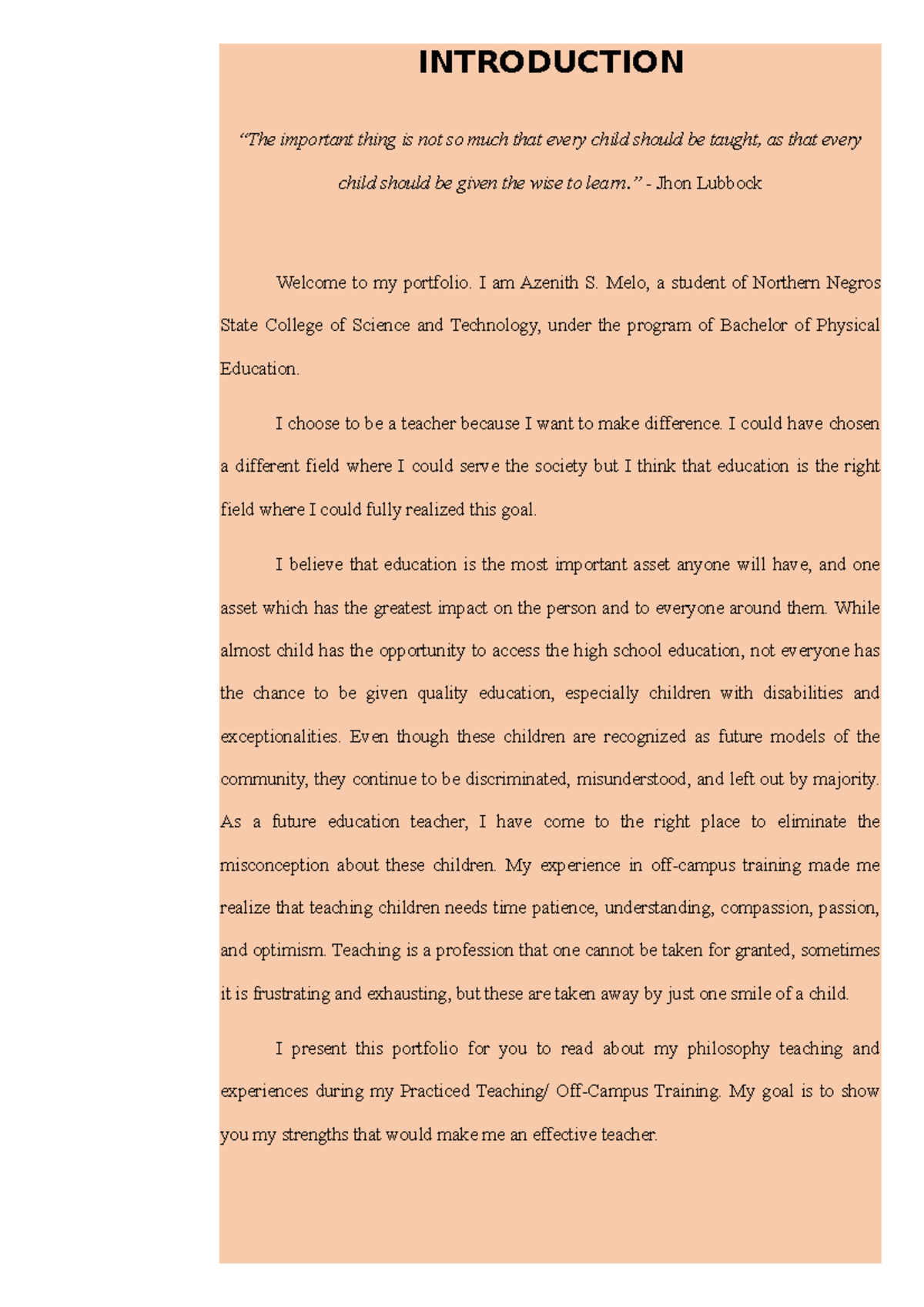 2. Introductionaetg - INTRODUCTION “The important thing is not so much ...