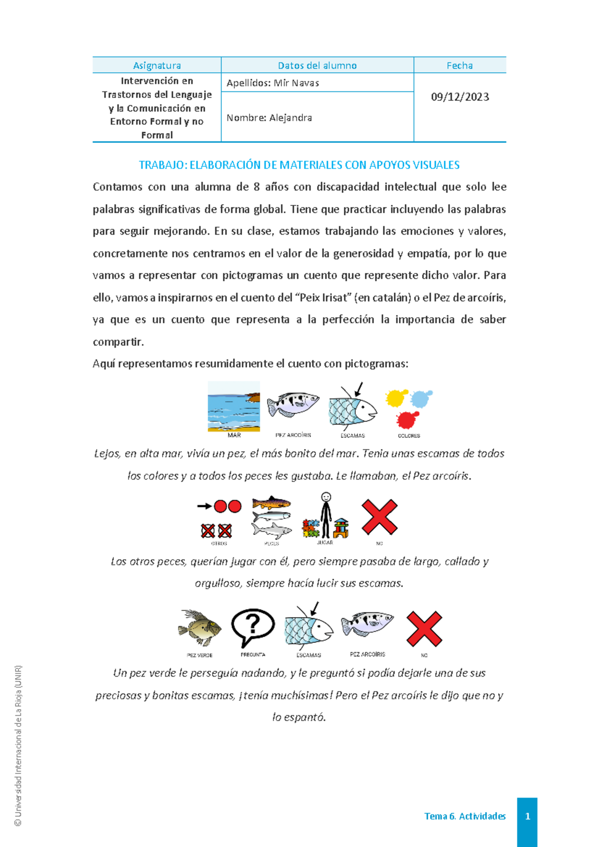 Materiales visuales - Intervención en Trastornos del Lenguaje y la ...