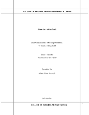 ITTM 2-1 Handouts for Estrada Administration - Presented for the course ...