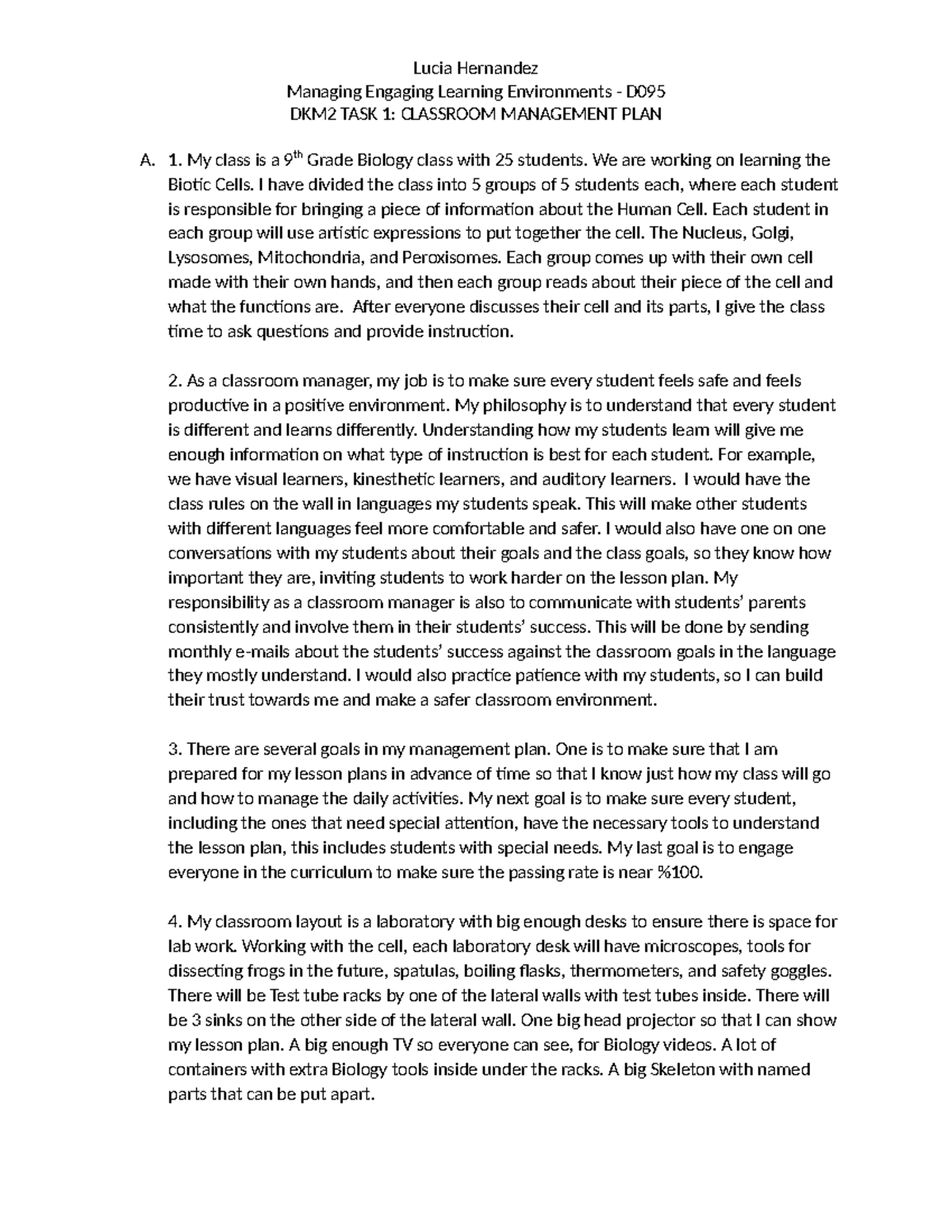 DKM2- TASK 1 - none - Lucia Hernandez Managing Engaging Learning ...