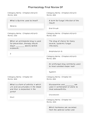 Jeopardy Final Review #1-1 - C a te g o ry Na m e : C h a p te rs 22 ...