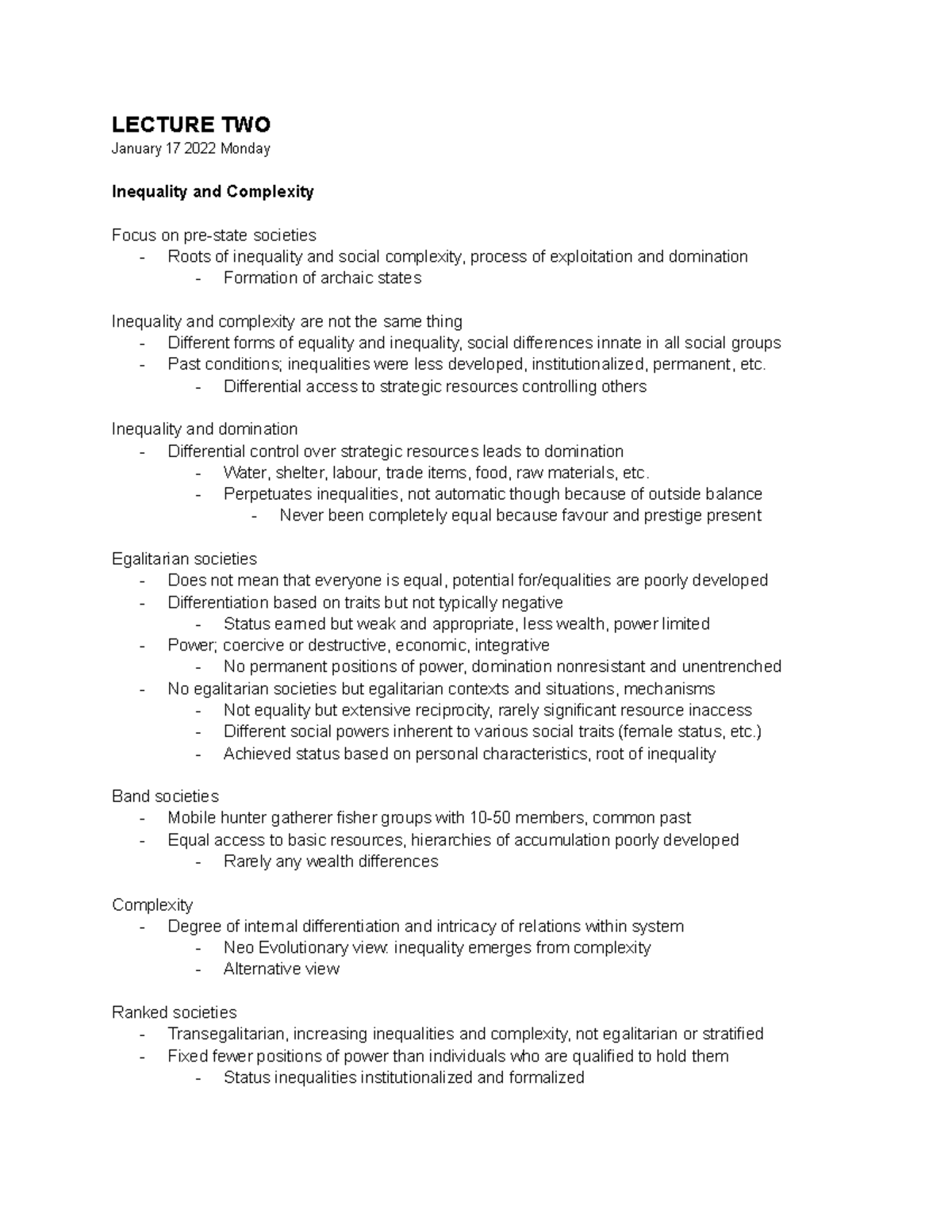 Lecture Two Inequality And Complexity Lecture Two January 17 2022 Monday Inequality And