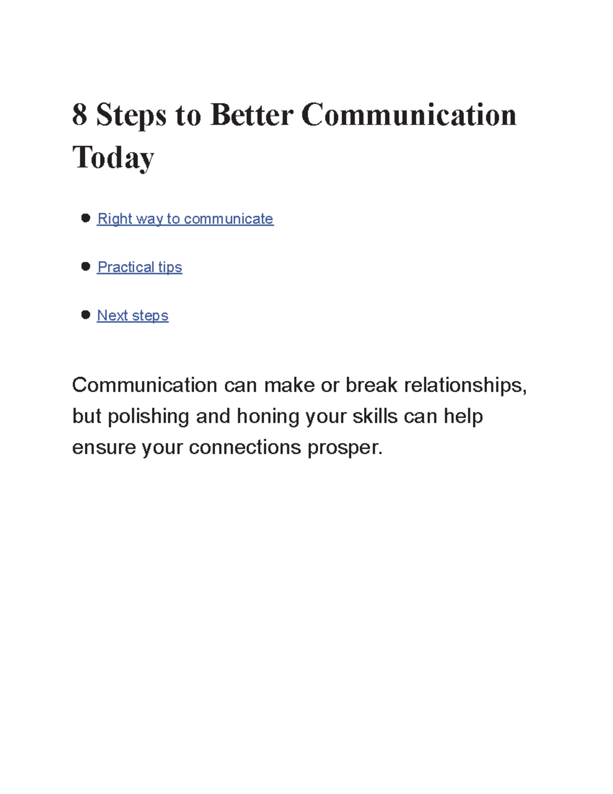 8 Steps to Better Communication Today - Share on Pinterest ...
