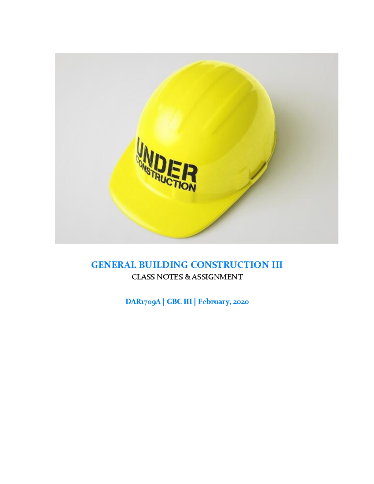 GBC 3 Stairs, Underpinning - GENERAL BUILDING CONSTRUCTION III CLASS ...