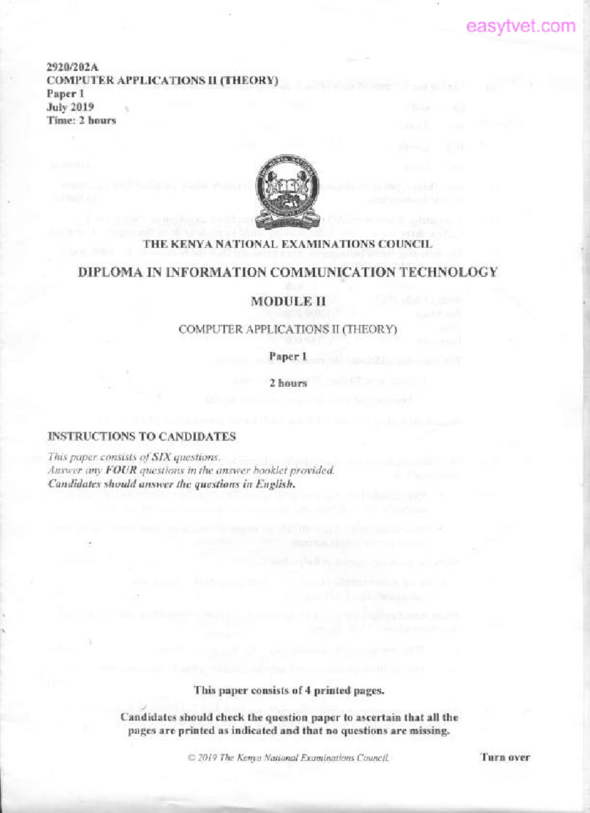 2019 july CA Theory - diploma in ict - Studocu