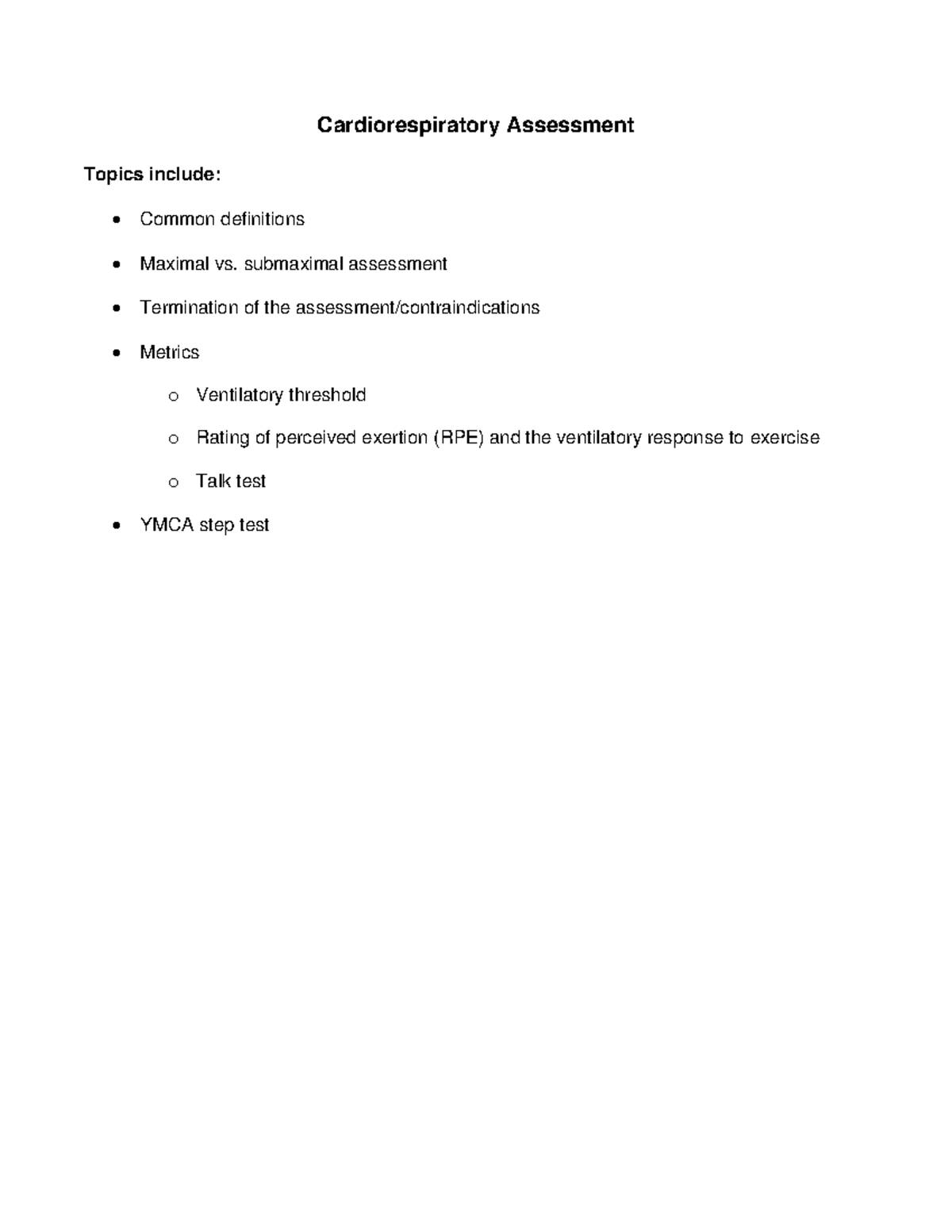 MFS-L5 Cardiorespiratory-Assessment.rev .09 - Cardiorespiratory ...