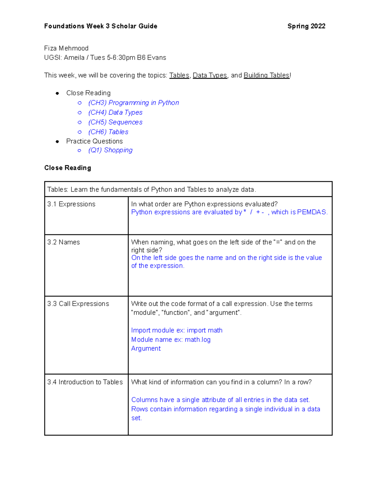 DATA C8 Foundations Week 3 Scholar Guide - Foundations Week 3 Scholar ...
