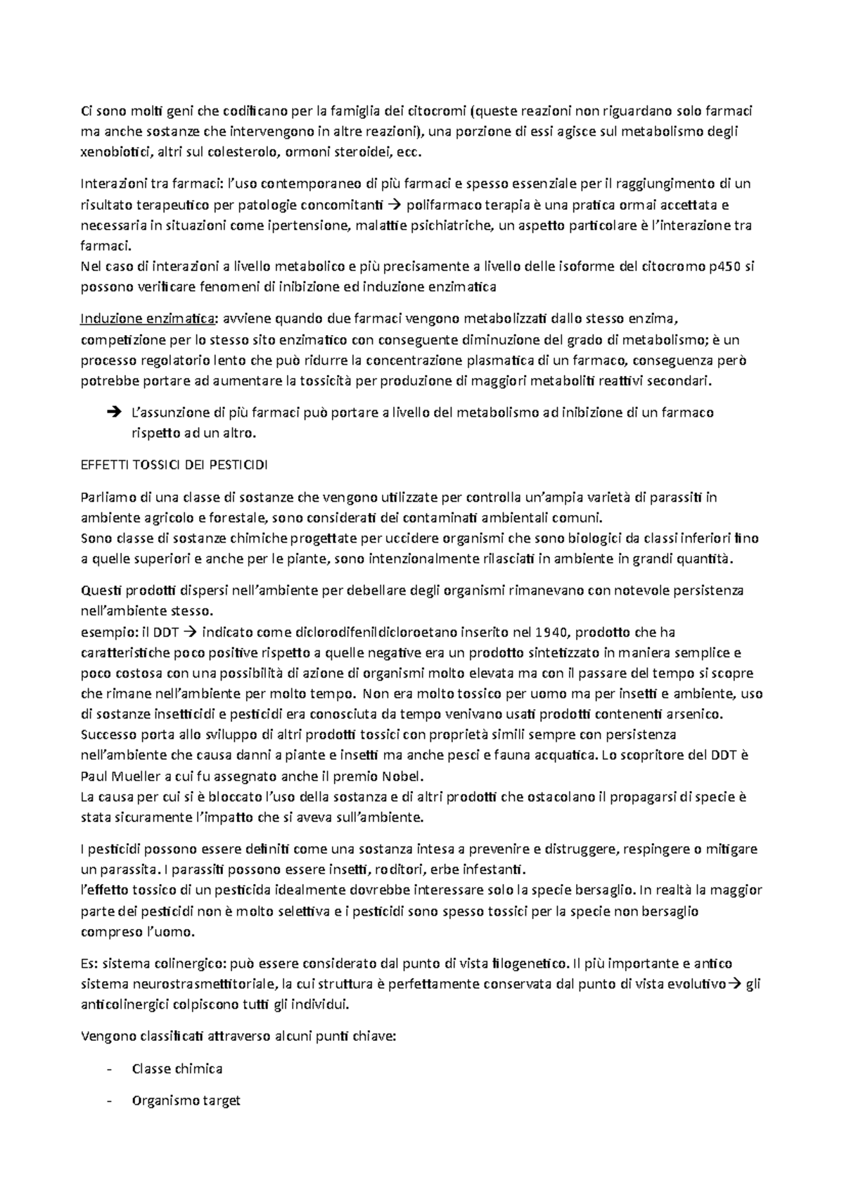 Lez. 9 - lezioni tossicologia - Ci sono molti geni che codificano per ...