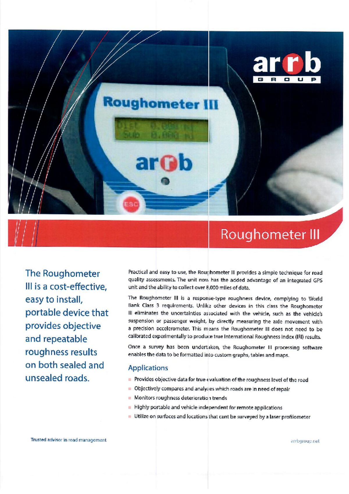 3.0 Rugosímetro tipo III - arrb U Roughometer ESC Roughometer The ...
