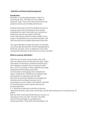 Soft skills Introduction-1 - Presentation Skill : The Basic Need in ...