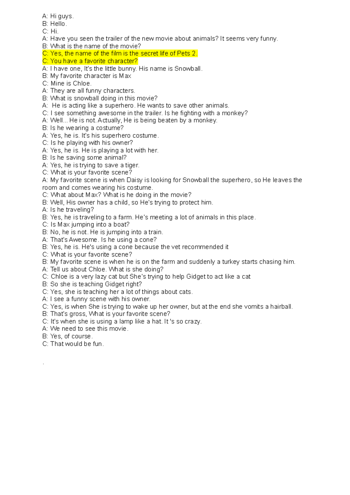 Task Week 4: HomeWork - Ingles - UTP - Studocu