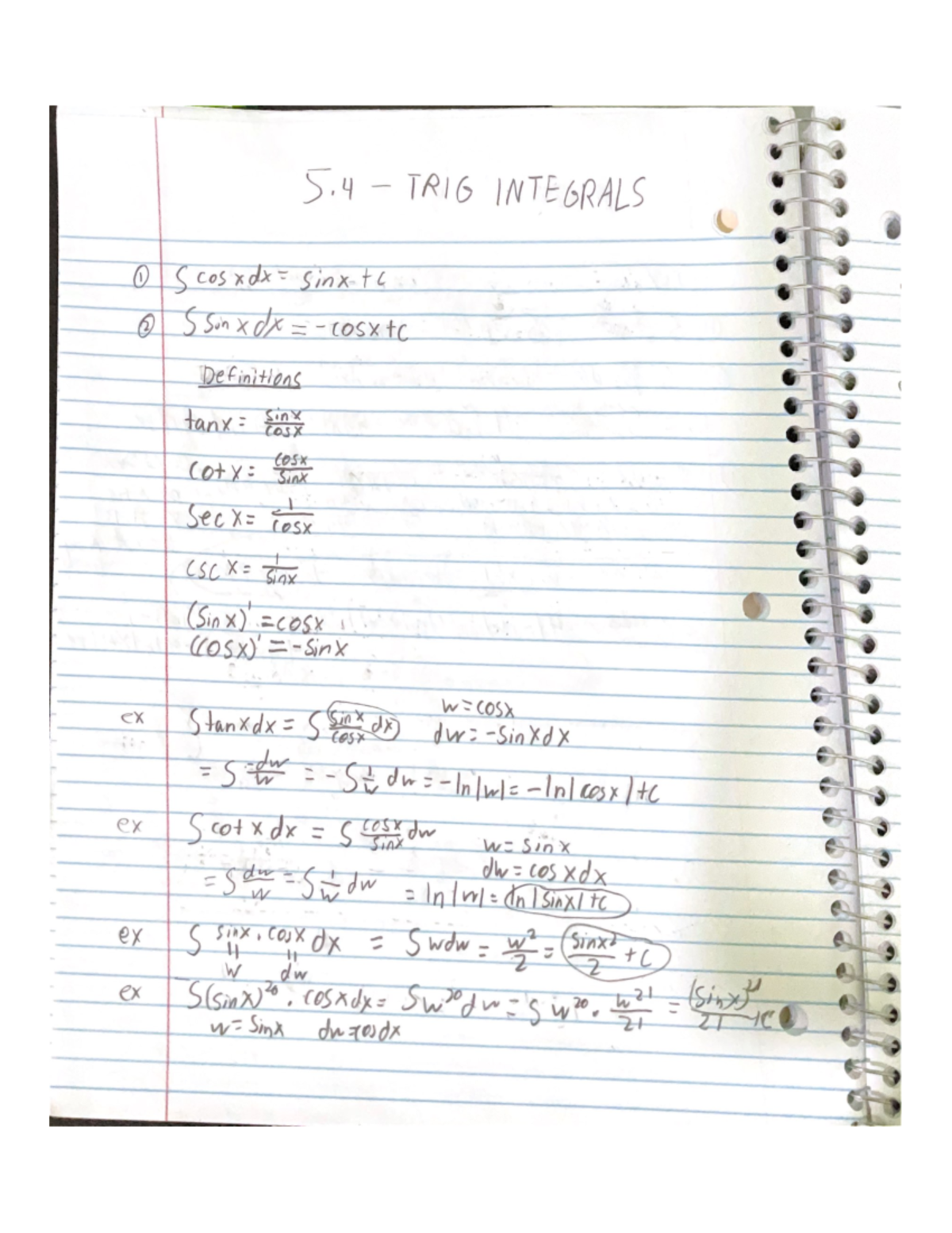 5.4 - Lesson notes for Calc II - MAT 292 - Studocu