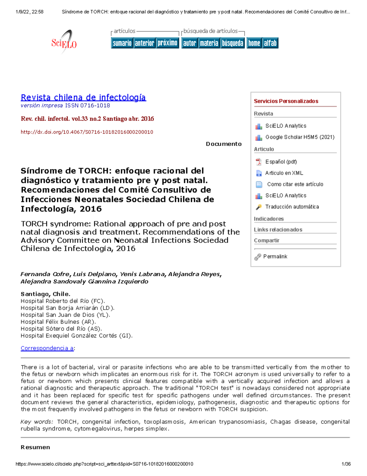 Síndrome de Torch enfoque racional del diagnóstico y tratamiento pre y ...