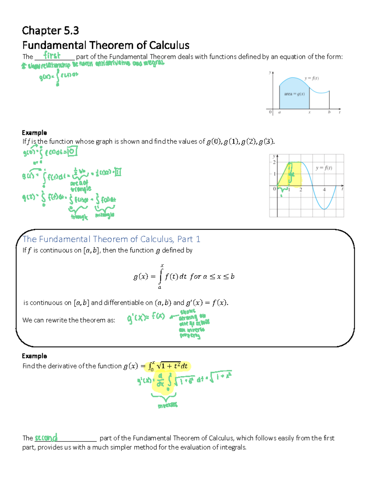 5.3 math lesson - martinez - Chapter 5. 3 Fundamental Theorem of ...
